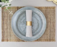 Set 4 Raw Linen Woven Placemats