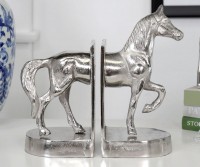 Admiral Silver Horse Bookends