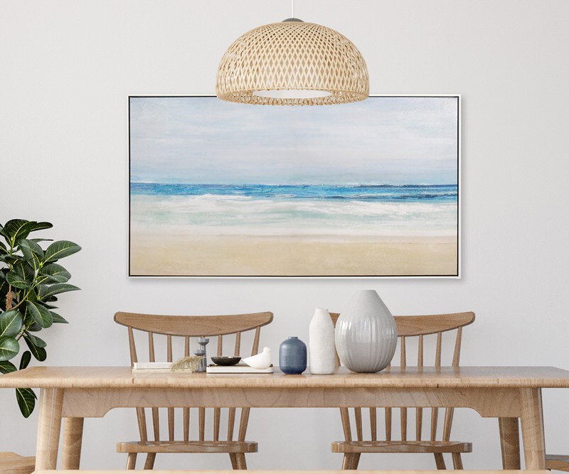 Palm Beach Framed Canvas Painting