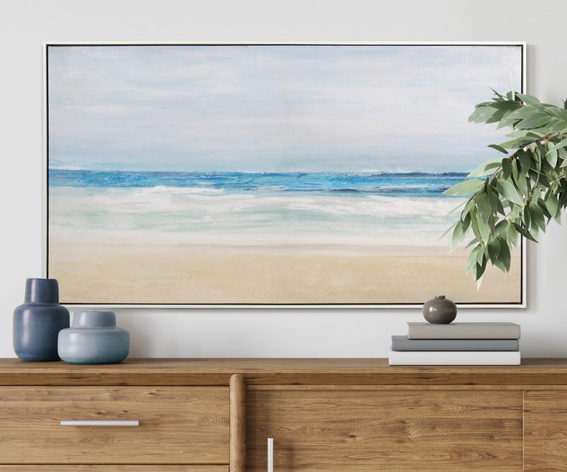 Palm Beach Framed Canvas Painting