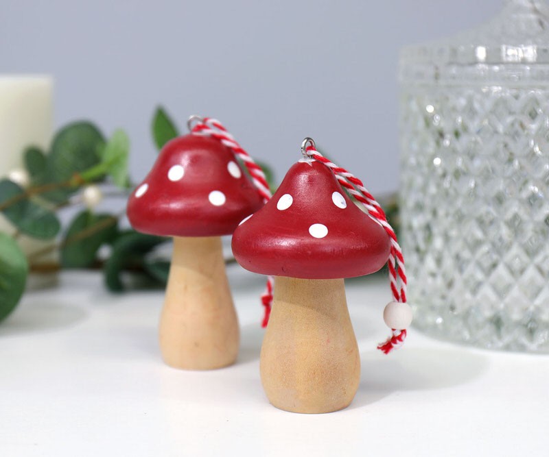 Fairytale Red Toadstool Tree Decoration - Christmas decorations Online ...