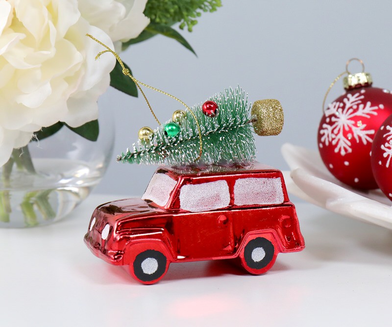 Little Red Car Tree Ornament