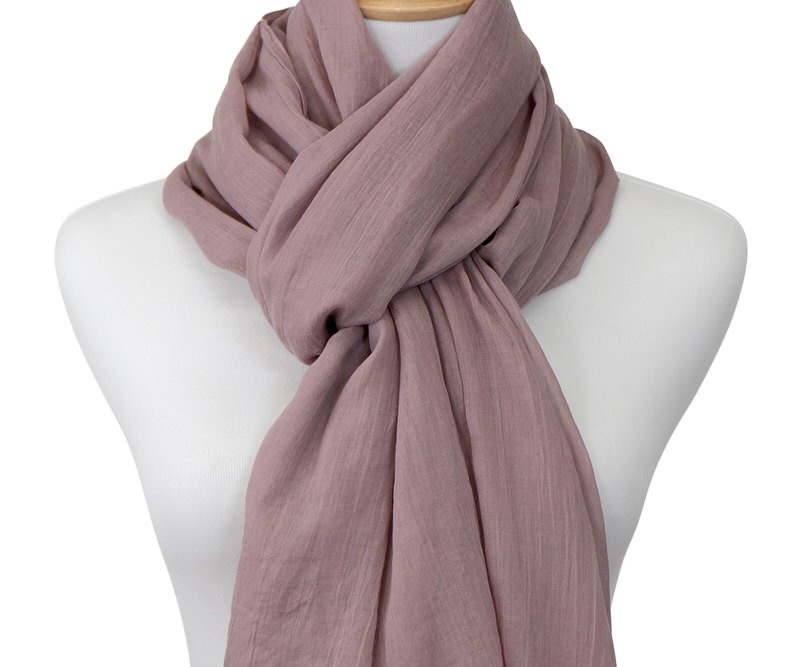 Faith Dusty Lilac Muslin Scarf