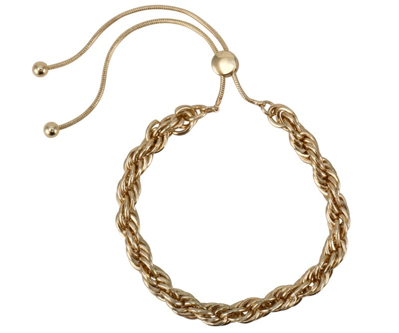 Caprice Gold Rope Chain Bracelet - Large - Shop by colour