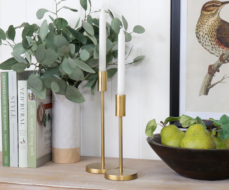 Short Warwick Gold Candlestick