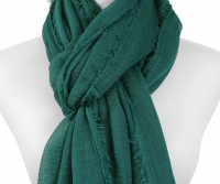 Fitzroy Emerald Green Muslin Scarf