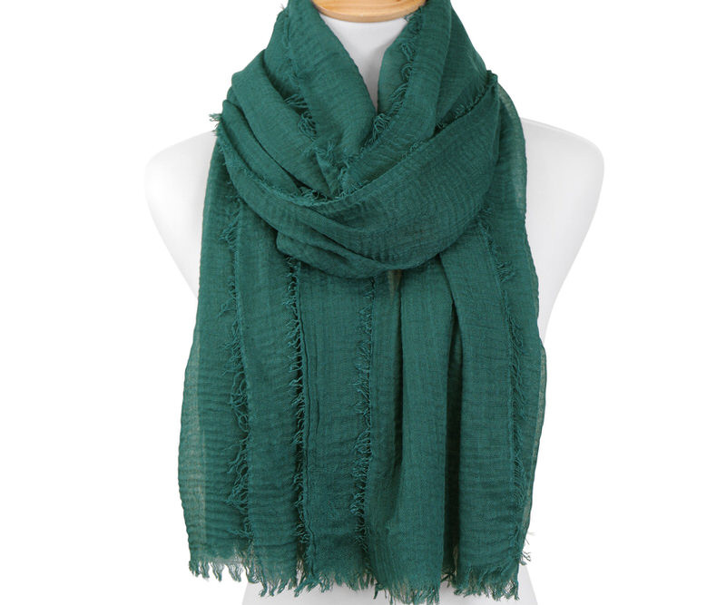 Fitzroy Emerald Green Muslin Scarf