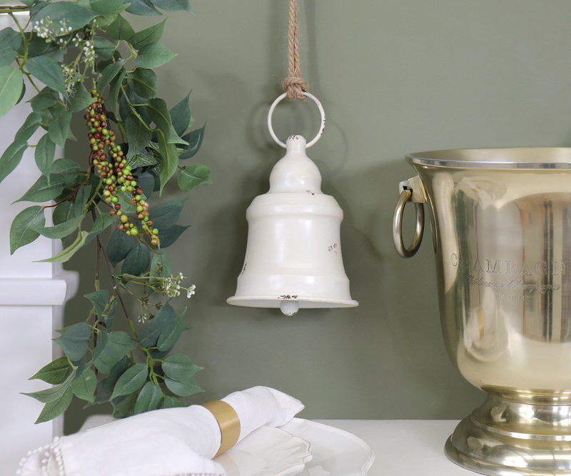 Small Maidstone White Vintage Bell - Shop by colour