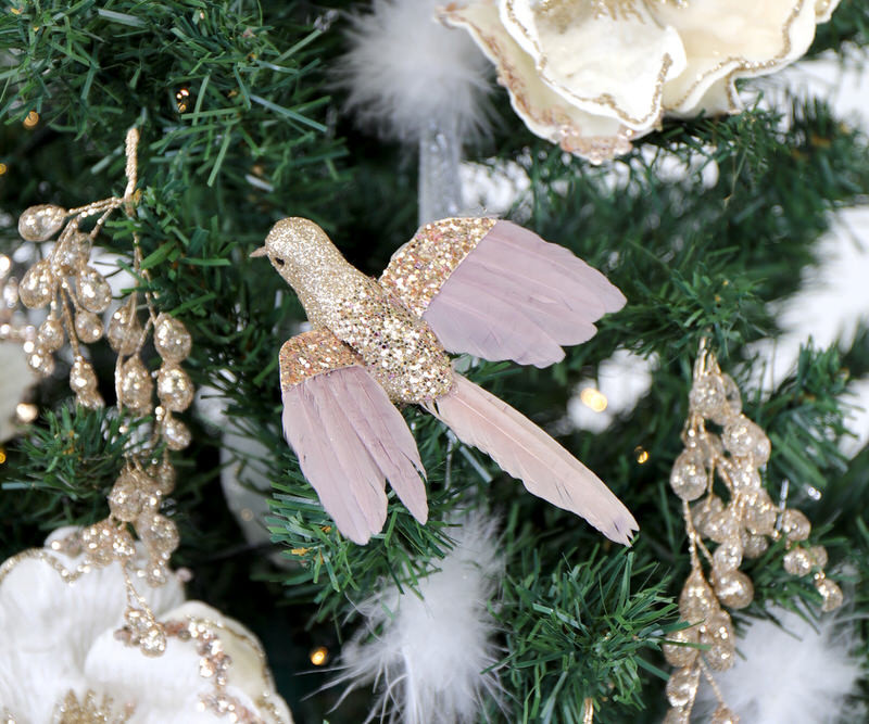 Isobel Pink & Gold Hummingbird Tree Decoration - Clearance Sale at ...