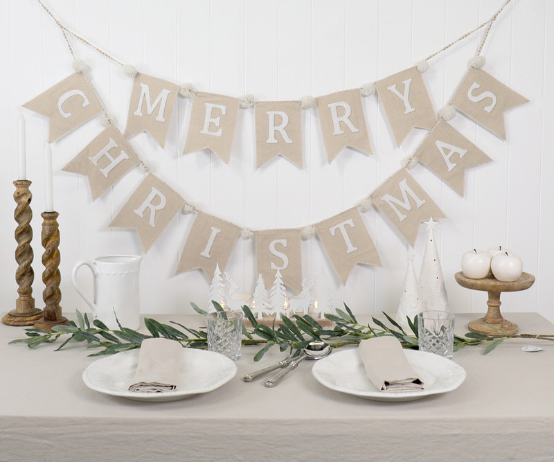 Merry Christmas Bunting Garland - Christmas decorations Online ...