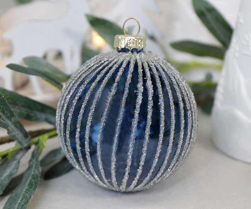 Destiny Blue Glass Bauble