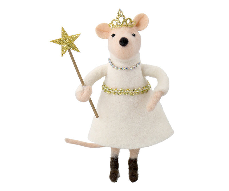 Sugar Plum Fairy Felt Mouse Tree Decoration - Shop by colour