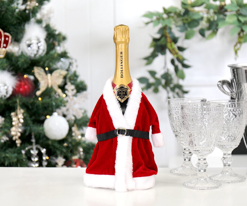 Santa Bottle Cover - Christmas Bottle Gifting