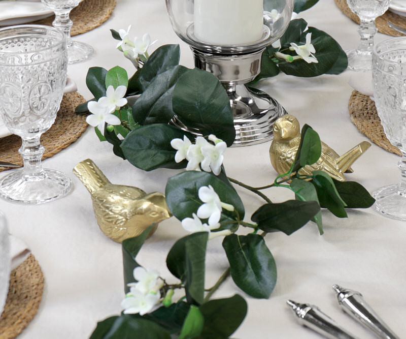 Nesting Gold Bird Ornament - Beautiful home decor at French Knot