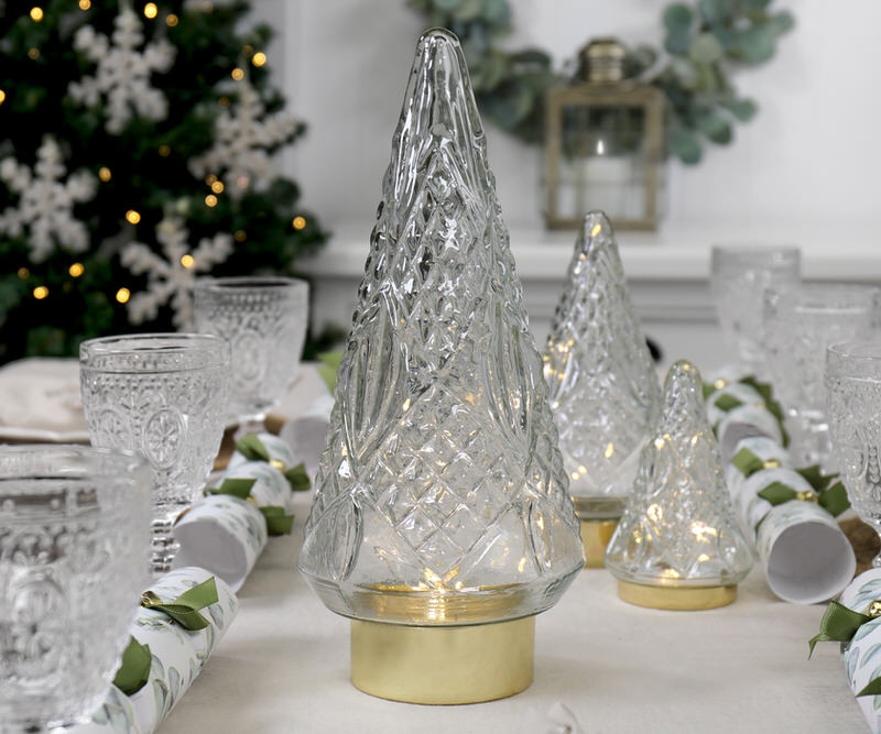 Large Estella Glass Christmas Tree Light - Beautiful home decor at ...