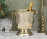 Chateau Gold Champagne Bucket - Beautiful home decor at French Knot