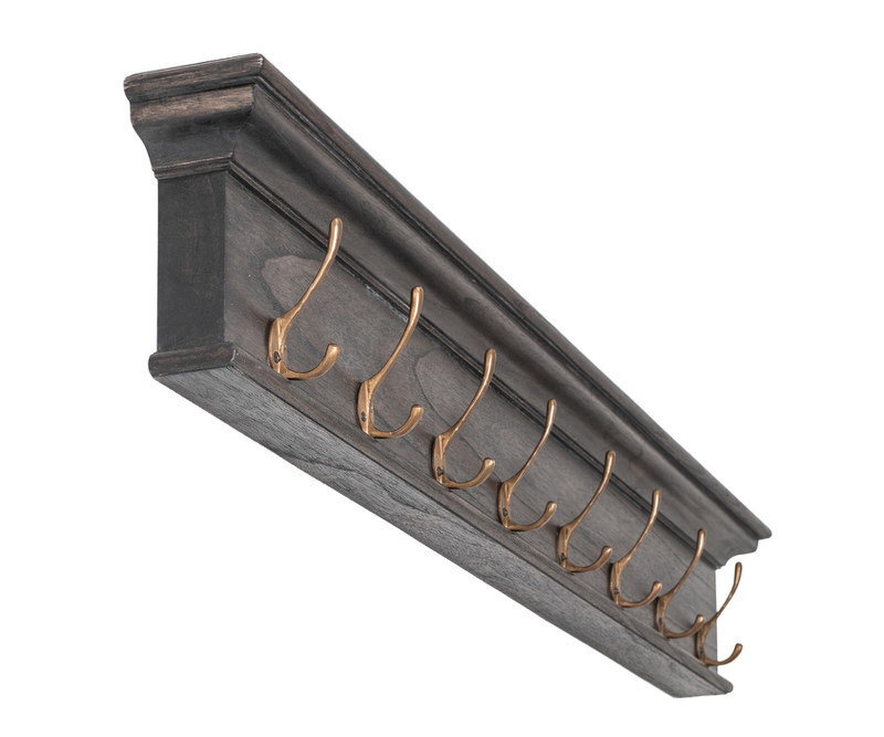 Shepherd Black Iron 5 Hook Coat Rack