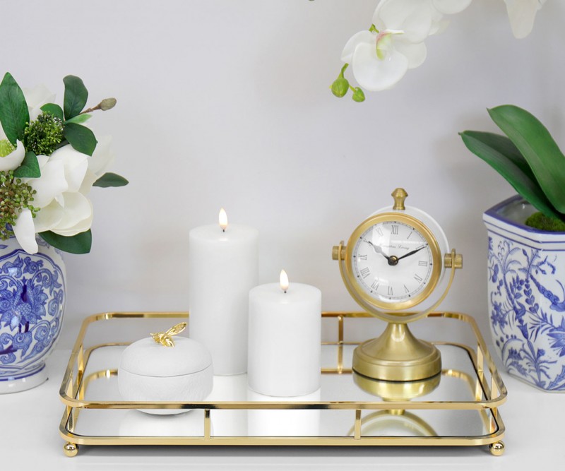 Large Caspian Gold Mirror Tray