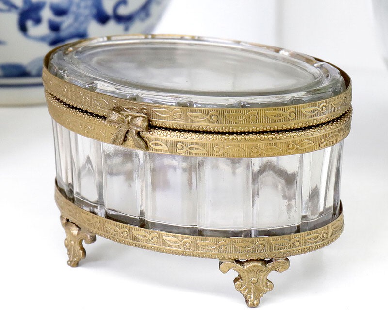 Lolita Antique Gold Large Trinket Box - Home Decor Online - New Arrivals
