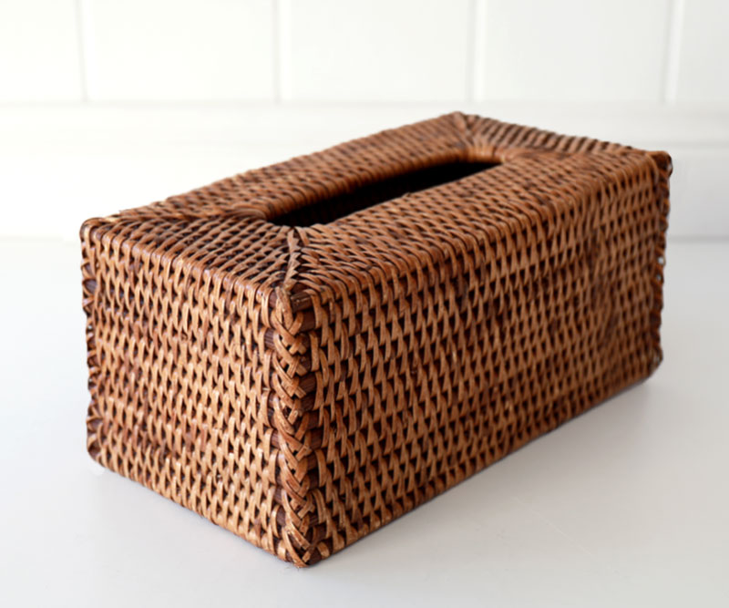 White Ceramic Tissue Box Cover