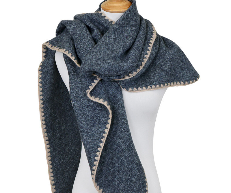 Annette Denim Blue Winter Scarf - Shawl Style - Accessories, scarves ...