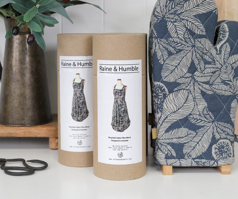 Slate Blue Wild Fig Apron