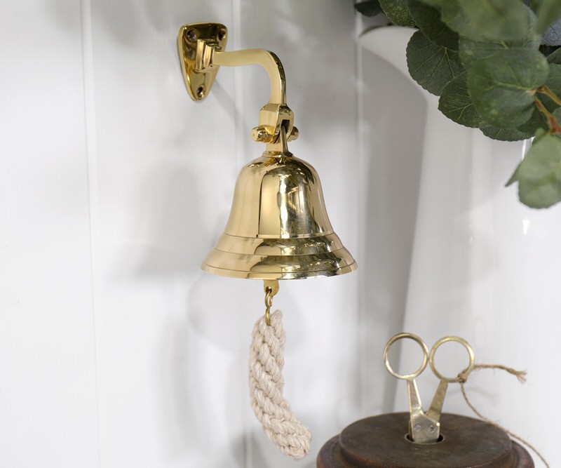 Petite Moreton Brass Wall Bell