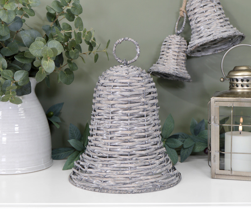 Large Winterton Willow Bell Hanging Decoration - Christmas decorations ...