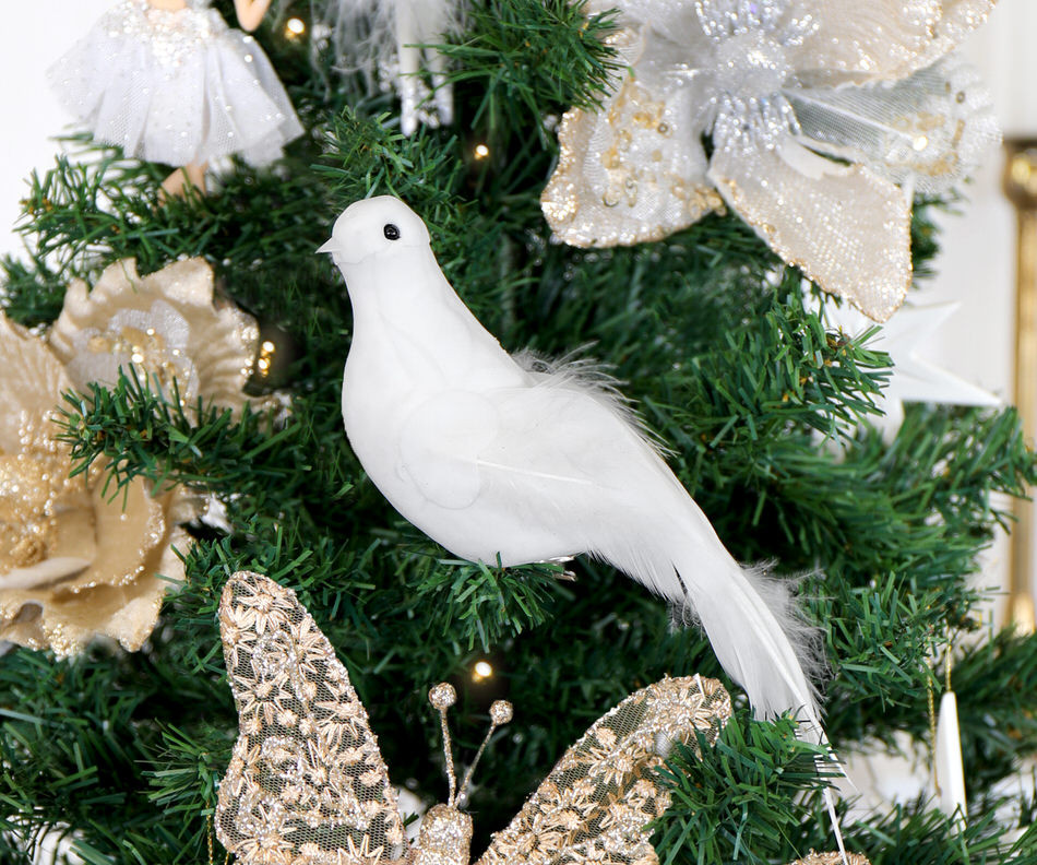 Samphire White Partridge Tree Decoration - Shop by colour