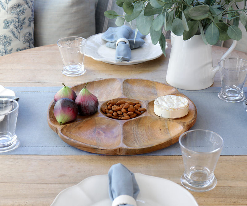 Dalston Round Timber Serving Tray