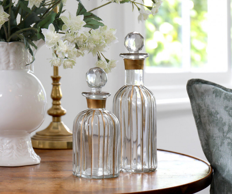 Tall Amarosa Gold Glass Bottle - Shop by colour