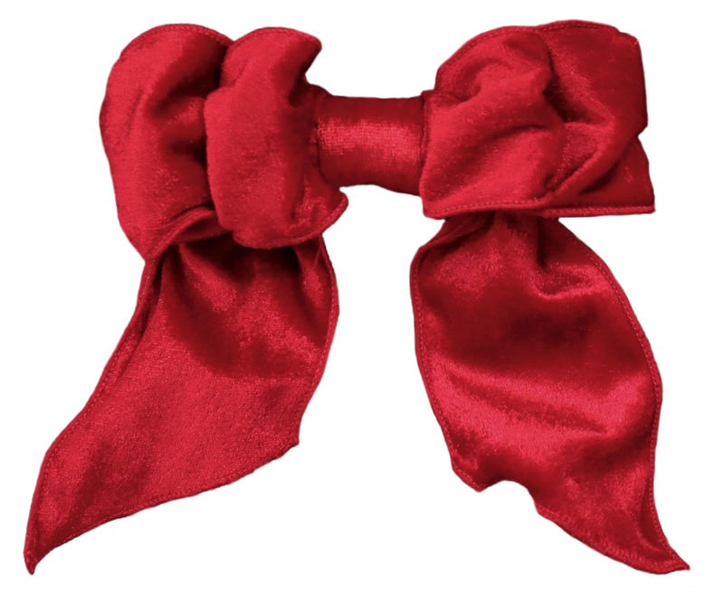 Red Velvet Bow on Clip - Christmas decorations Online - Beautiful ...