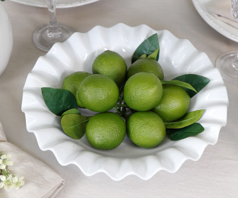 St Martins Fluted White Serving Bowl