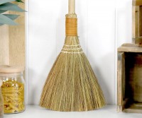 Traditional Straw Broom - Medium