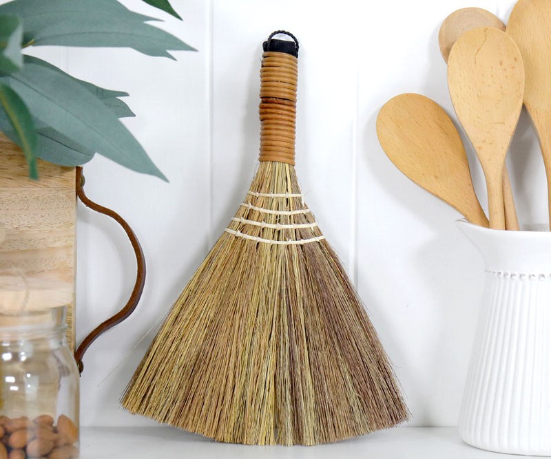 Traditional Straw Broom - Mini