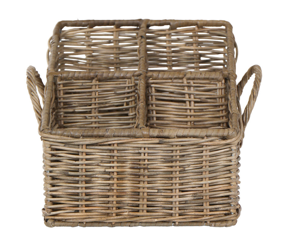 Breton Rattan Cutlery Caddy