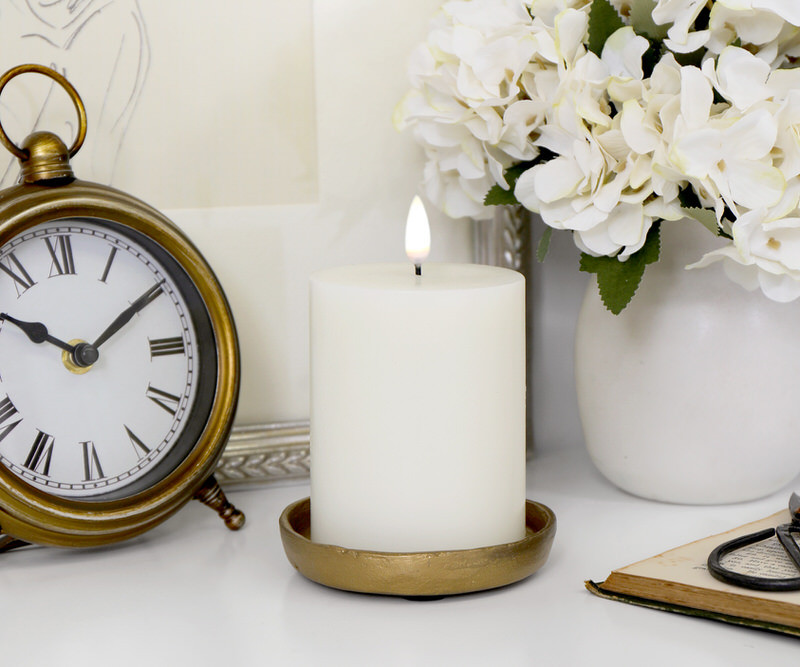 Botello Handforged Gold Dish - Candle Plate