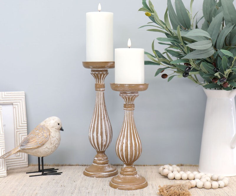 Tall Barrington Fluted Candlestick