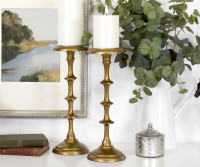Ascot Antique Gold Candlestick