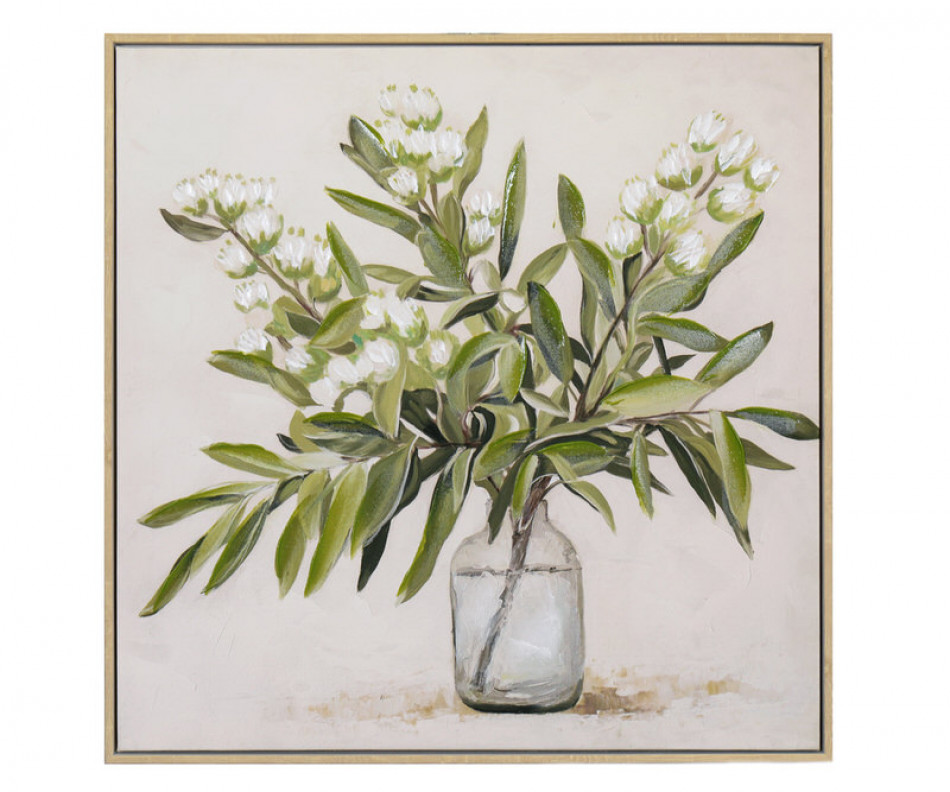 Veradale Olive Leaf Canvas Painting - Beautiful home decor at French Knot