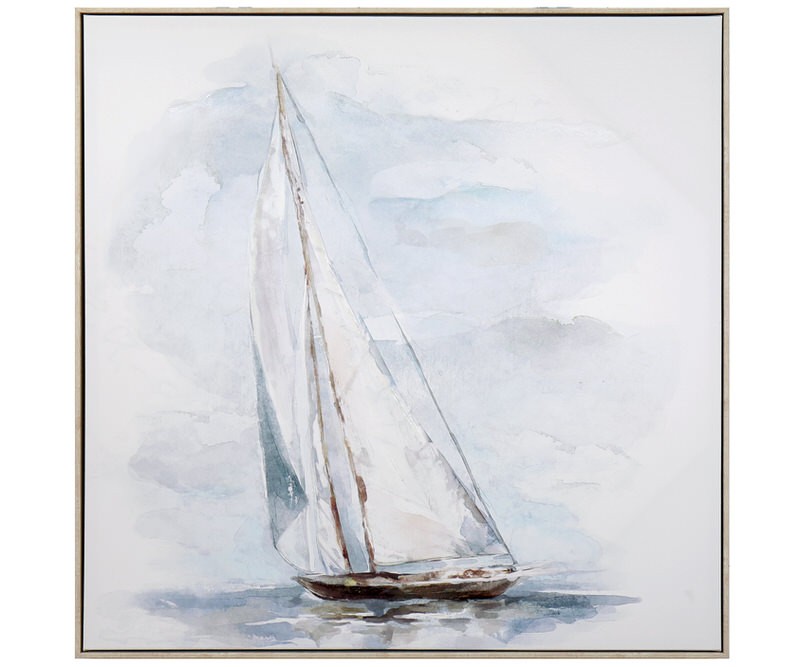 Sail Away I Framed Canvas Painting
