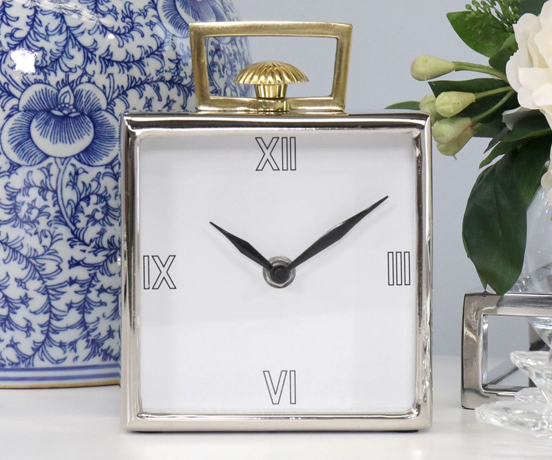 Maida Vale Silver Desk Clock