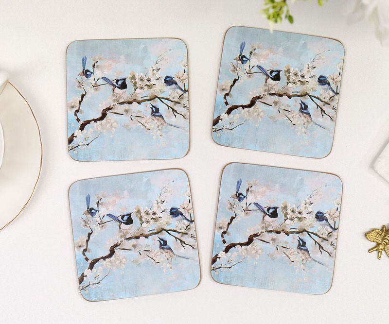Set 4 Mayfield Fairy Wren Coasters