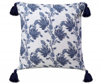 Madrigal Floral Blue & White Cushion