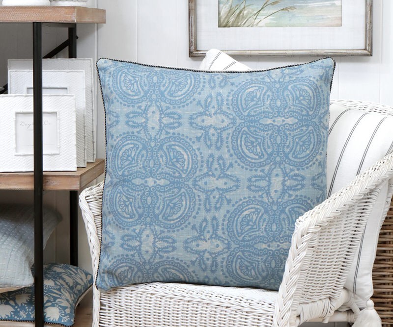 Elmcroft Country Blue Cushion
