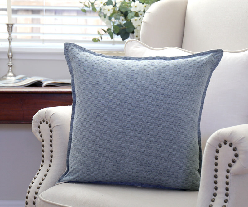 Matteo Denim Waffle Cushion - Gift ideas for that special person for a ...