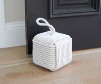 Quarterdeck White Rope Door Stop - Beautiful home decor at French Knot