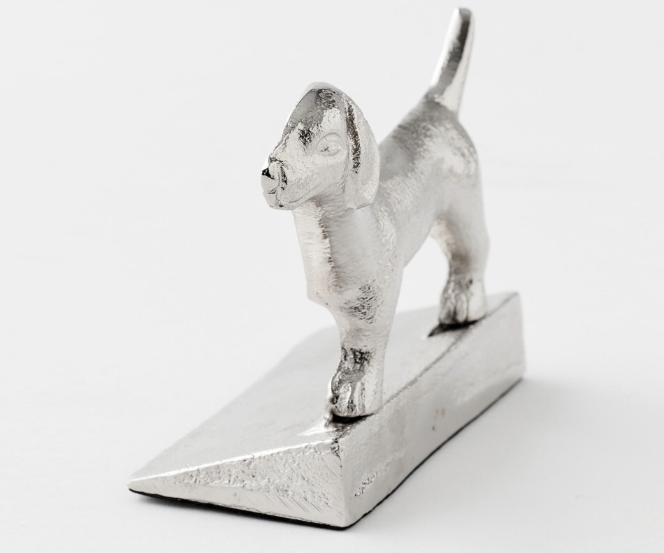 Misty the Silver Dog Door Wedge - Shop by colour