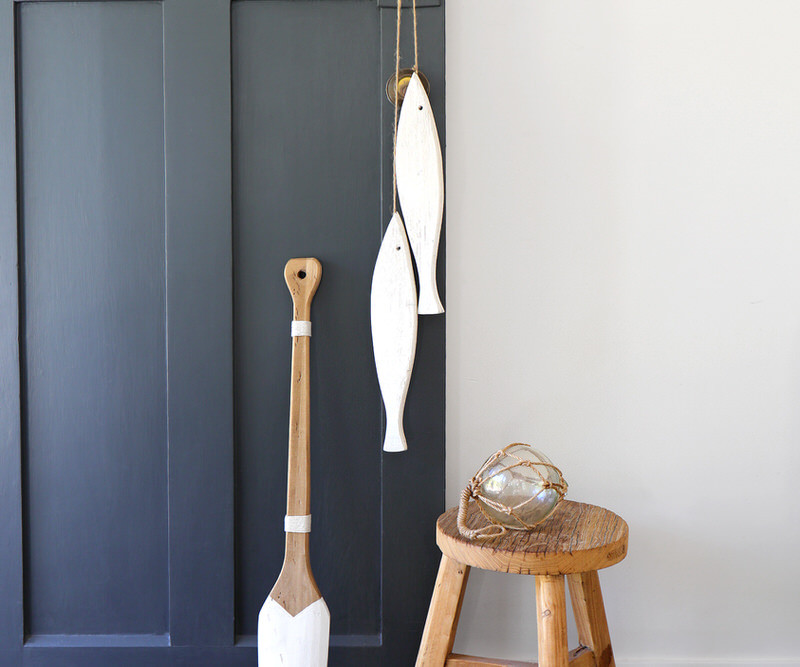 Set 2 Tiwi White Hanging Fish - Beautiful home decor at French Knot