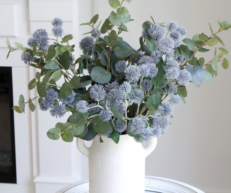 Grey-Blue Thornball Flower Spray - Gift ideas for that special person ...
